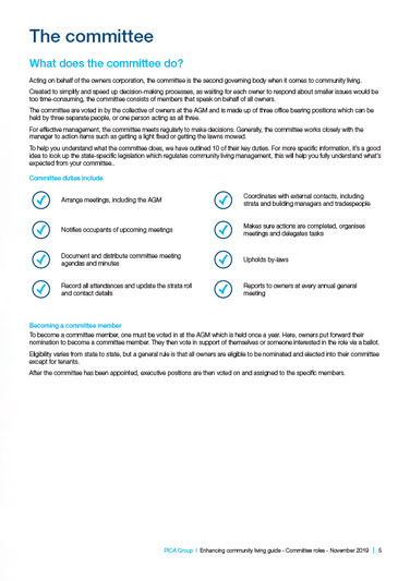 The Roles of Committee Members [FREE GUIDE] | PICA Group