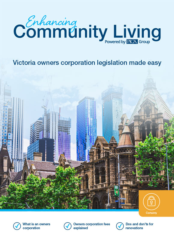 Victoria owners corporation legislation made easy guide | PICA Group ...
