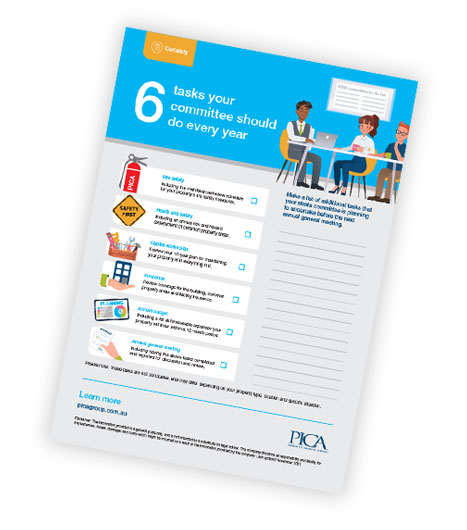 Committee annual to-do checklist | PICA Group