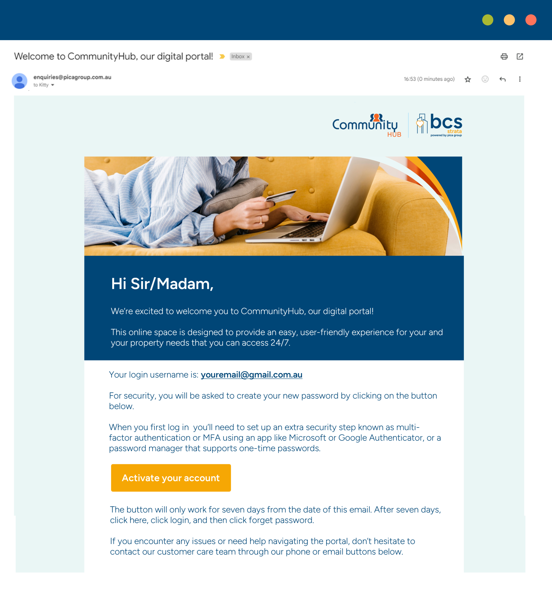 CommunityHub login guide | PICA Group