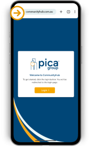 CommunityHub login guide | PICA Group